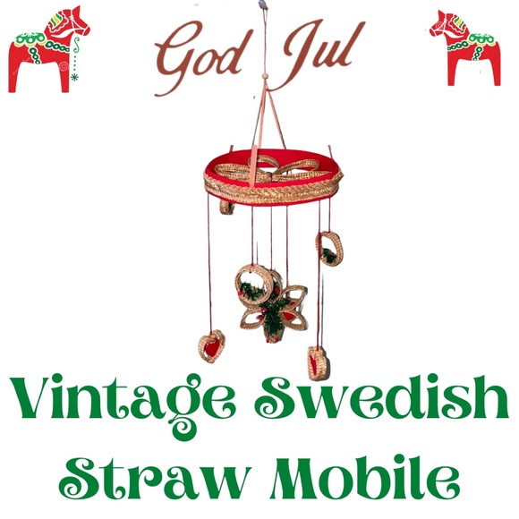 Vintage | Holiday | Vintage Swedish Straw Mobile | Poshmark